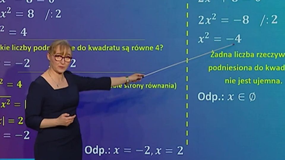Szkoła z TVP - Liceum - Klasa I b - Matematyka - 08.05.2020 - Lekcja 2