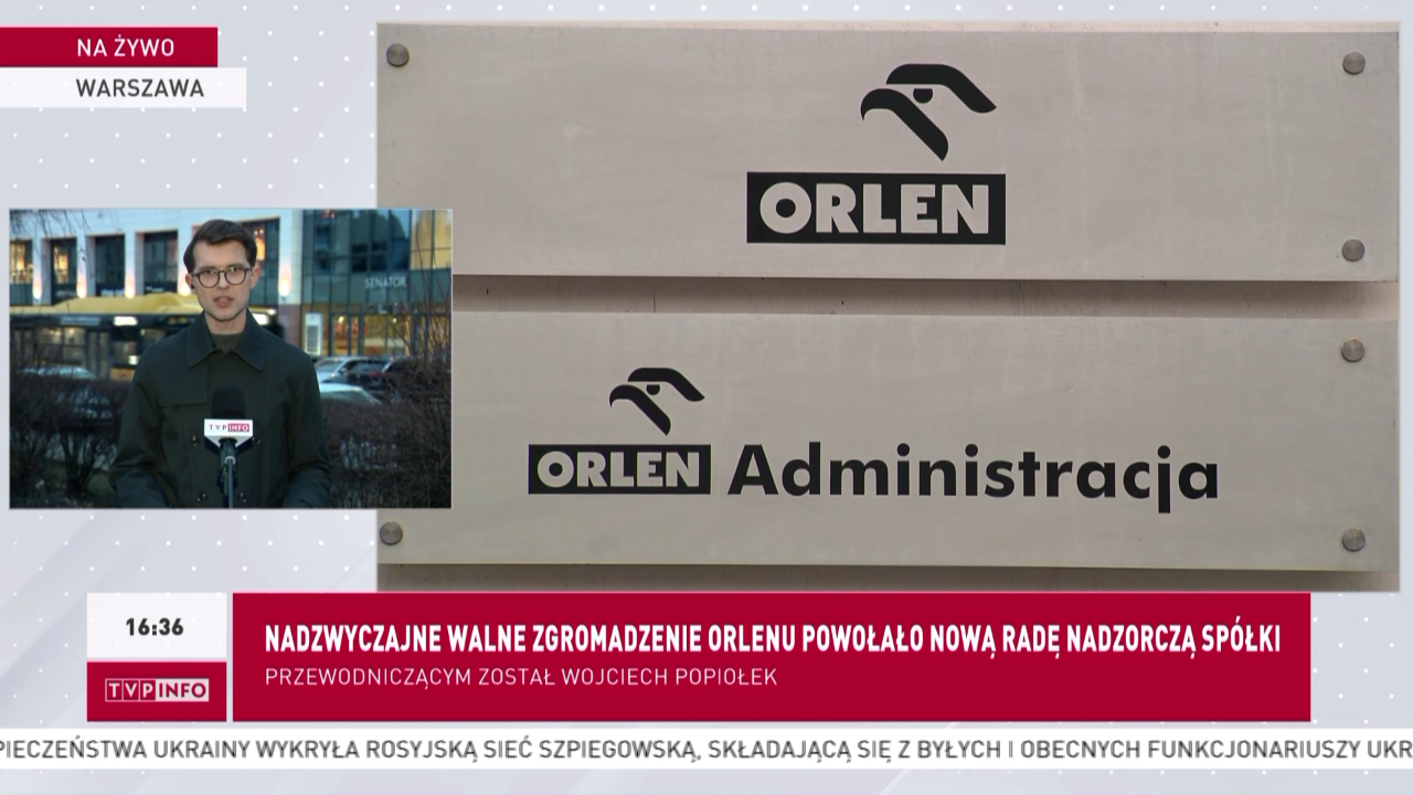 Kolejne zmiany w Orlenie. Jest nowa rada nadzorcza | TVP INFO Kolejne zmiany w Orlenie. Jest nowa rada nadzorcza | TVP INFO