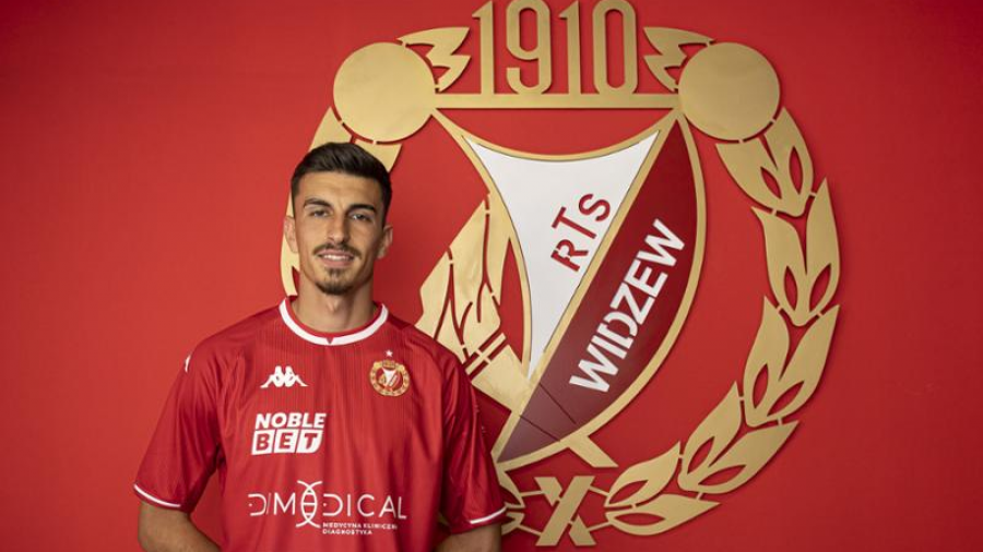 Juljan Shehu - nowy pomocnik Widzewa Łódź