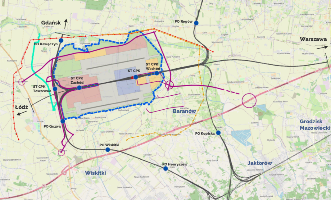 Centralny Port Komunikacyjny. Tak ma wyglądać. Zobacz mapę CPK | TVP INFO