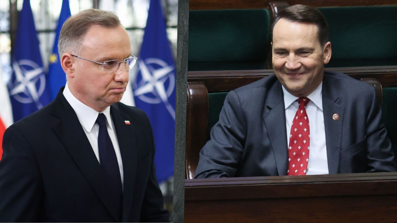 Prezydent Andrzej Duda i szef MSZ Radosław Sikorski starli się w Sejmie ...