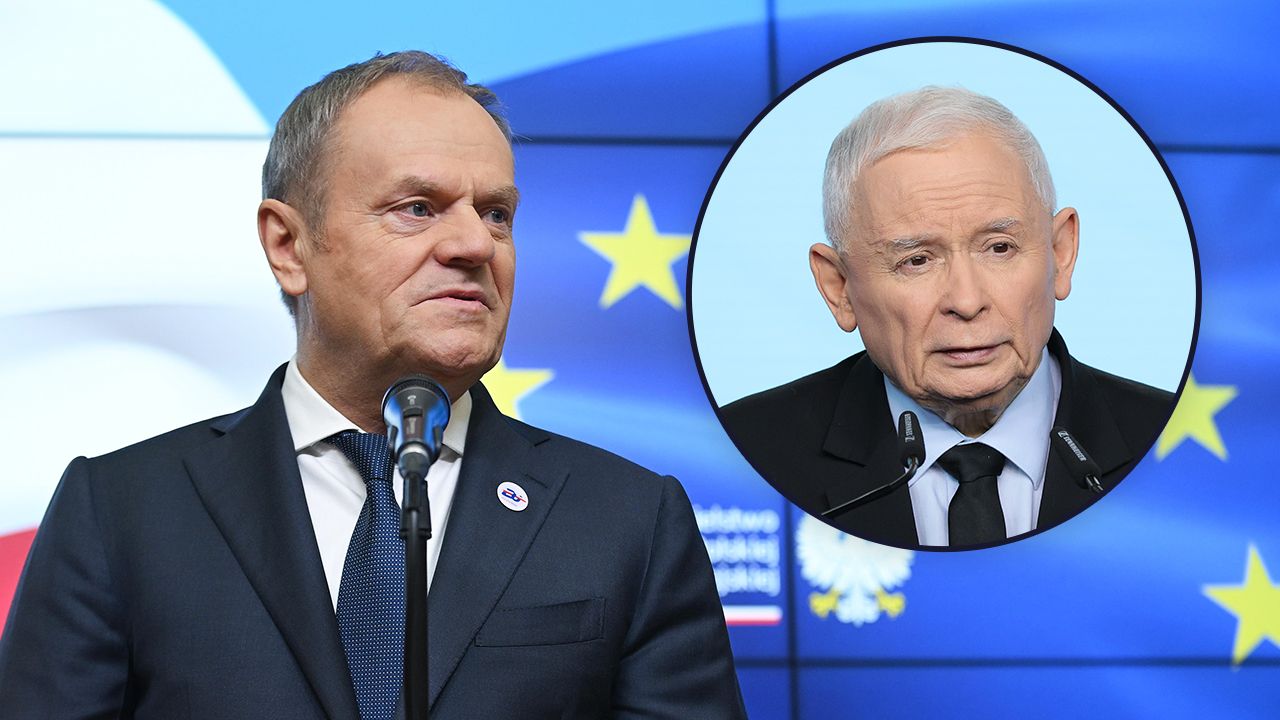 Donald Tusk pyta Jarosława Kaczyńskiego o Karola Nawrockiego | TVP INFO