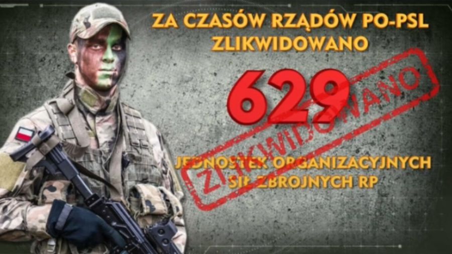 Za osłabianie polskiej armii odpowiadał rząd PO-PSL. Zlikwidowano ponad 600 jednostek wojskowych
