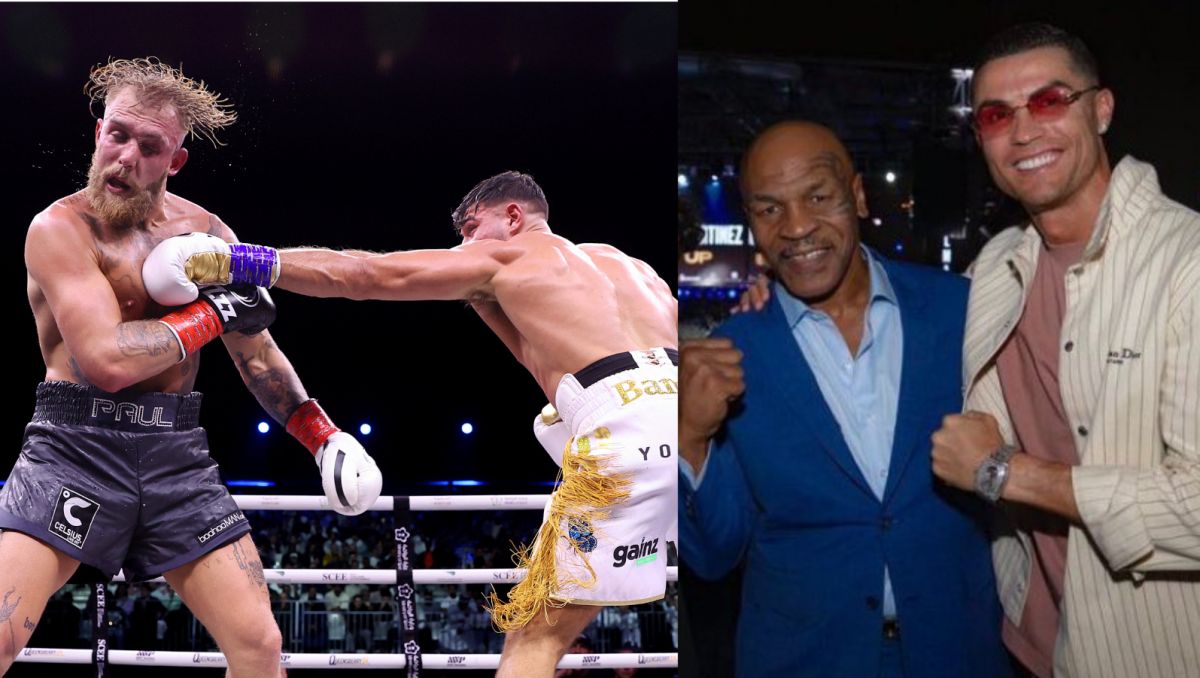Gala w Arabii Saudyjskiej. Cristiano Ronaldo i Mike Tyson oglądali na ...