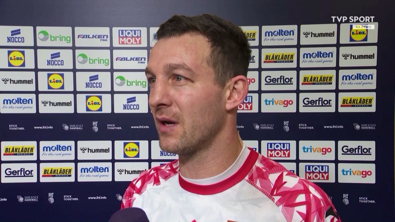 MŚ piłkarzy ręcznych. Przemysław Krajewski - urodziny. Wywiad po meczu ...