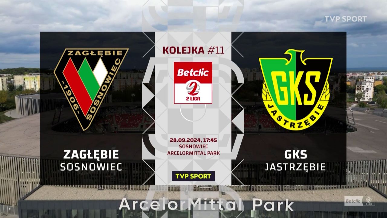 Zagłębie Sosnowiec – GKS Jastrzębie. Betclic 2 Liga, mecz 11. kolejki ...
