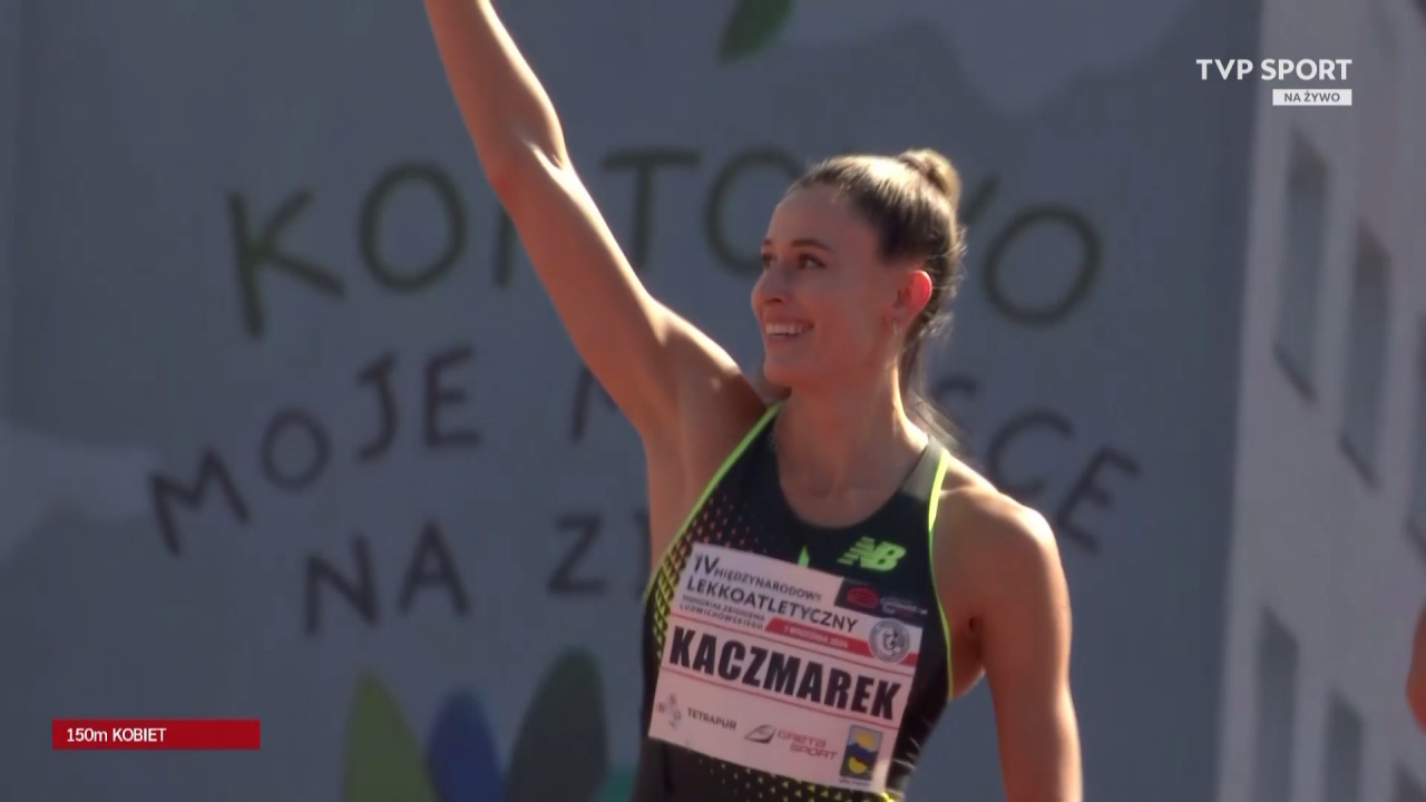 Natalia Kaczmarek z nowym rekordem Polski! Polka najlepsza na 150 metrach [WIDEO] | TVP SPORT